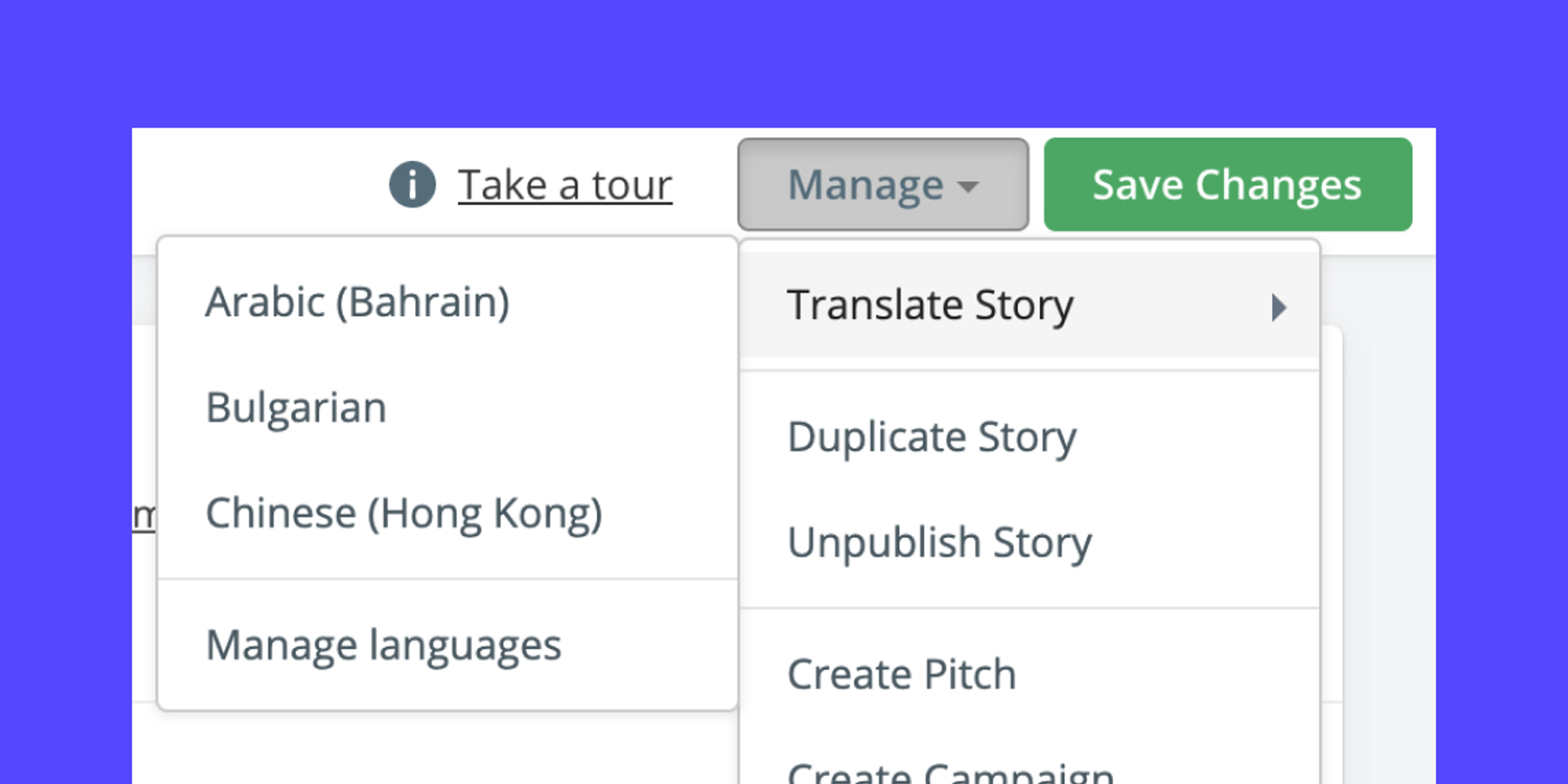 How to translate a Story | Help Section