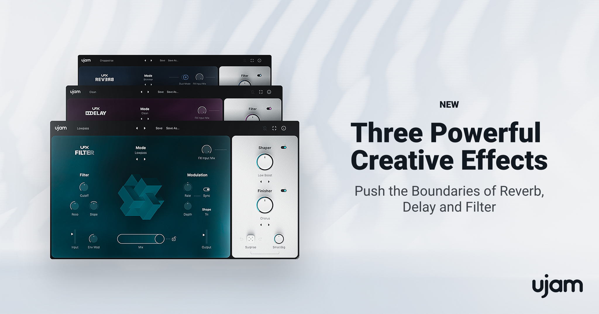 UJAM Expands the UFX Series with Two New Creative Effects: DELAY and FILTER