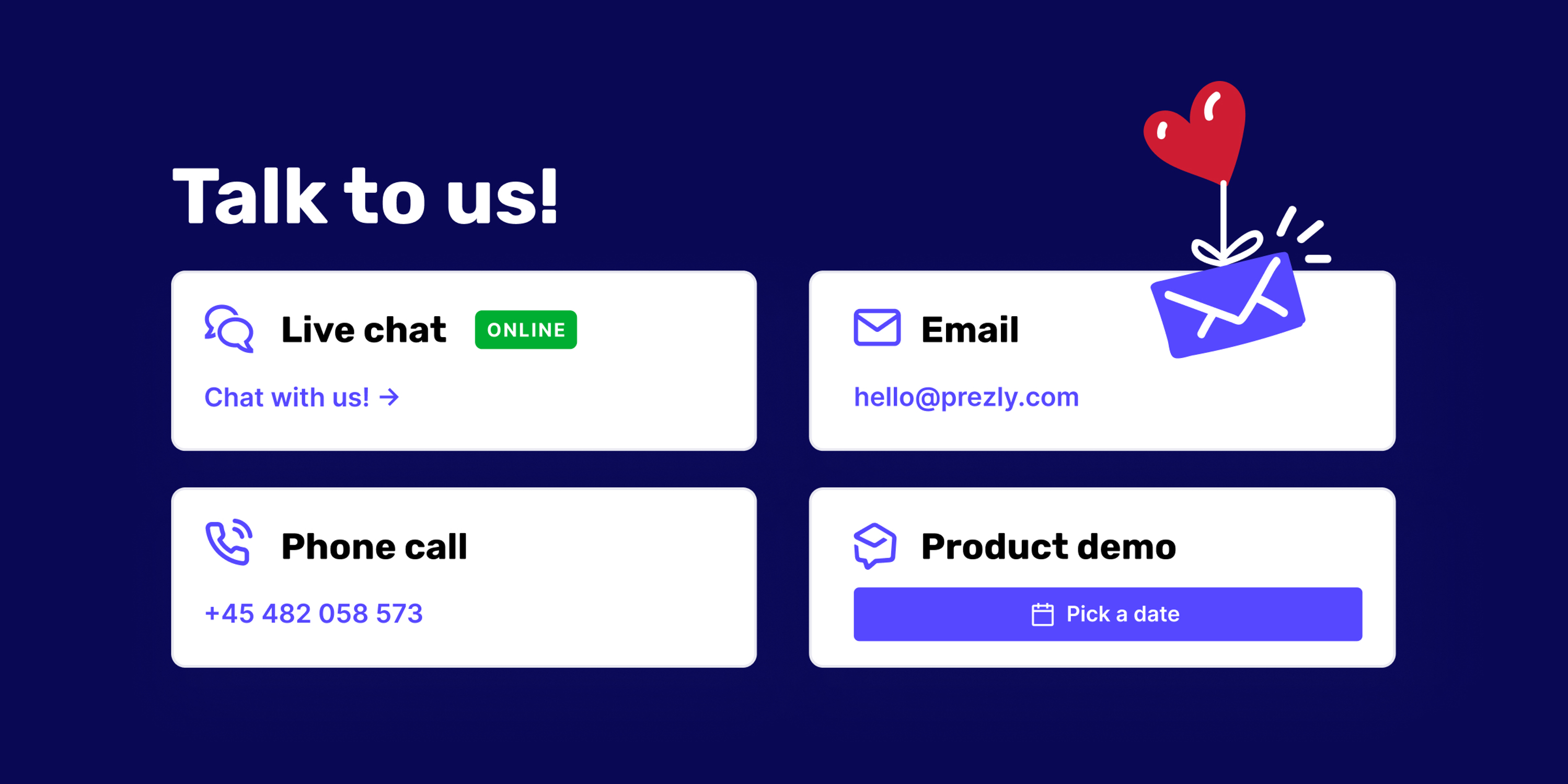 Talk to us