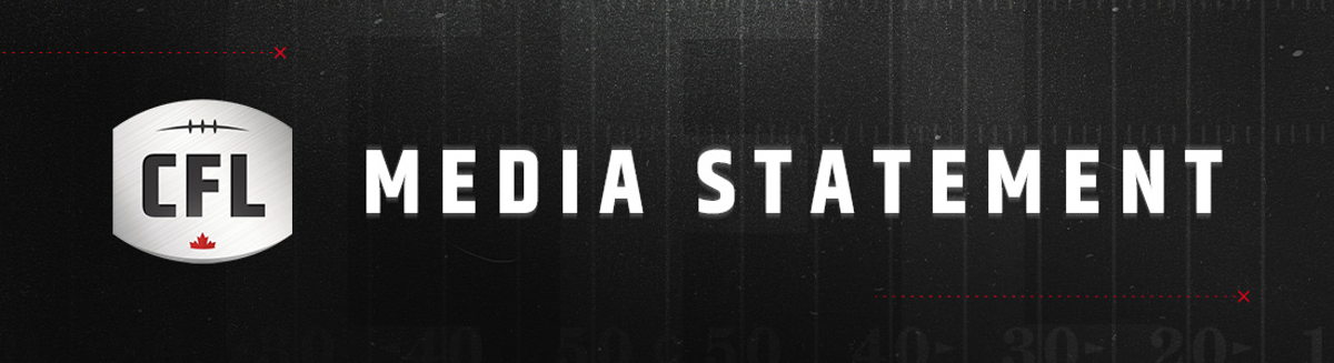 STATEMENT ON THE PASSING OF EDMONTON ELKS OWNER LARRY THOMPSON