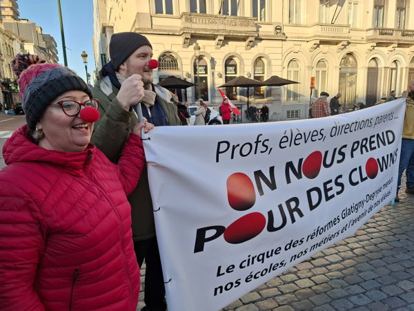 Thousands protest in Brussels against budget cuts by French Community