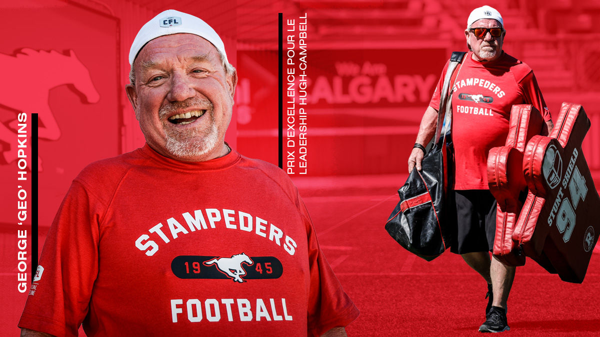 La légende des Stampeders George Hopkins est le récipiendaire du Prix ...