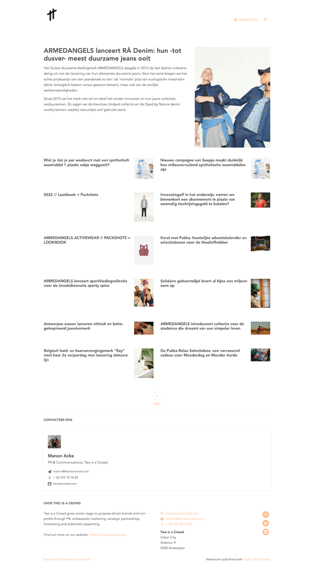 two-is-a-crowd Case Study : How Two Is A Crowd used Prezly to set up a ...