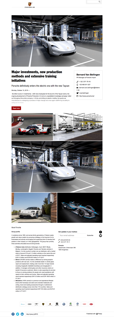 Automotive Press Release Examples