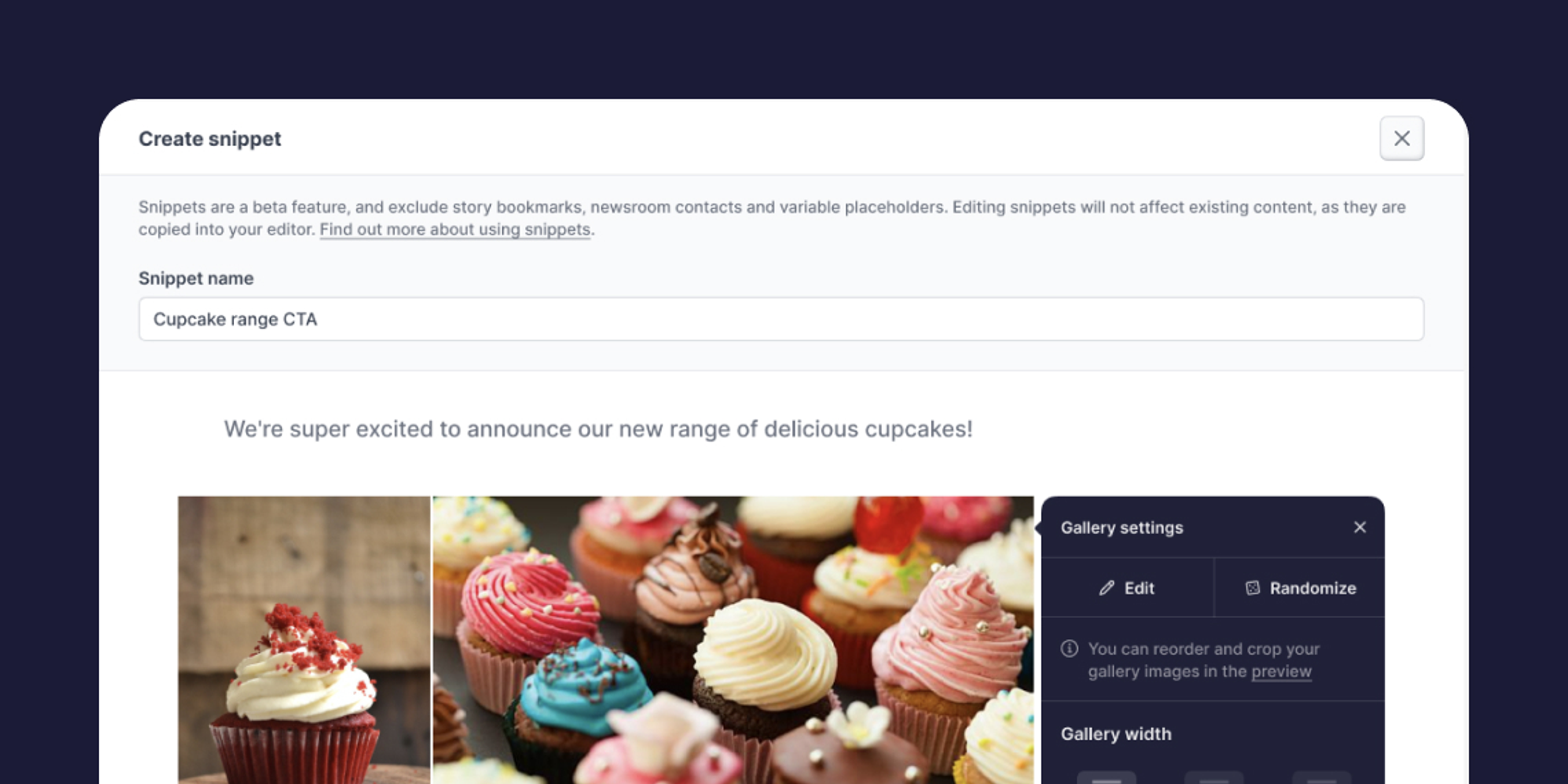 Introducing: Snippets! 🔖 | Changelog