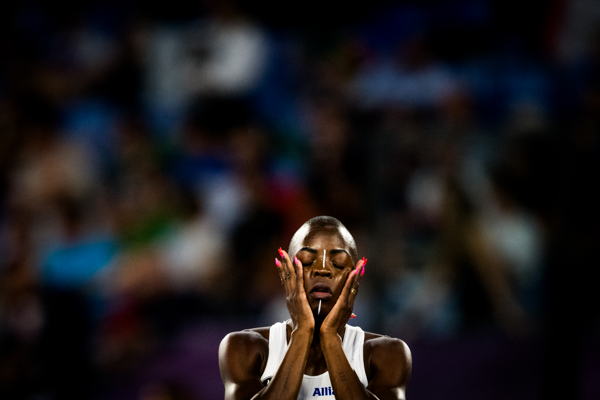 Olympics: Cynthia Bolingo injured in 400m race in Italy