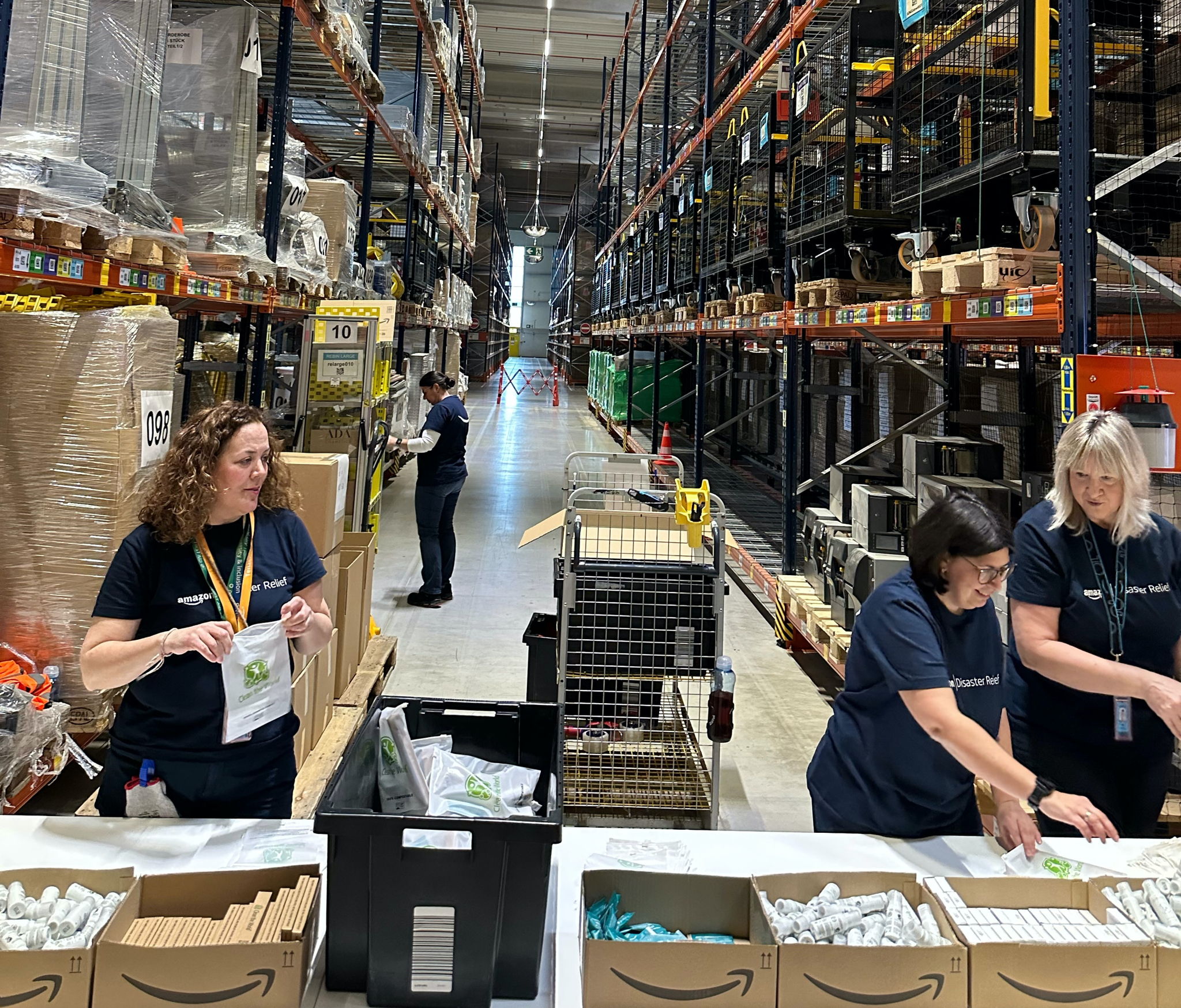 Amazon opens disaster relief hub in Germany