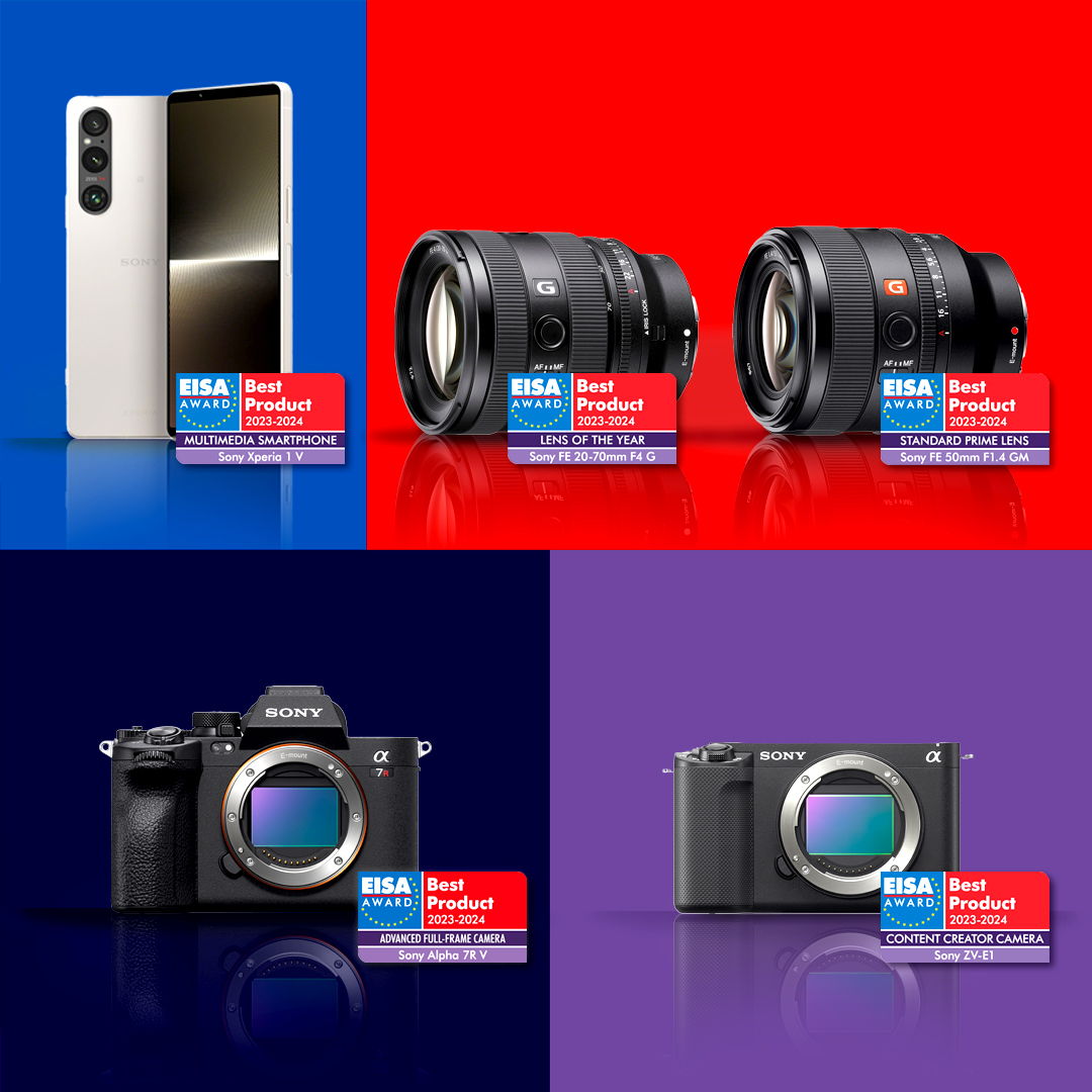 Sony viert de winst van 5 EISA Awards voor onder andere de Xperia 1 V ...