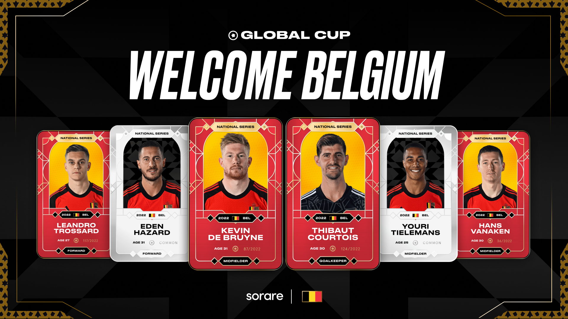 Verzamel de digitale kaarten van de Rode Duivels met Sorare