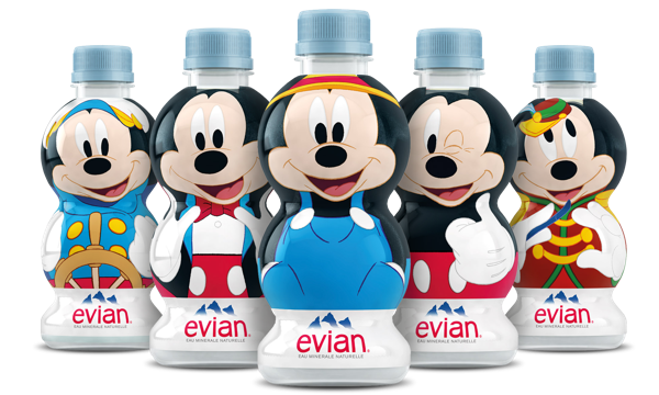 Met plezier water drinken dankzij evian®: Happy Birthday Mickey