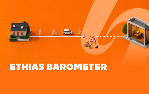 Ethias Barometer: ongevallen op de arbeidsweg wegen door op absenteïsme