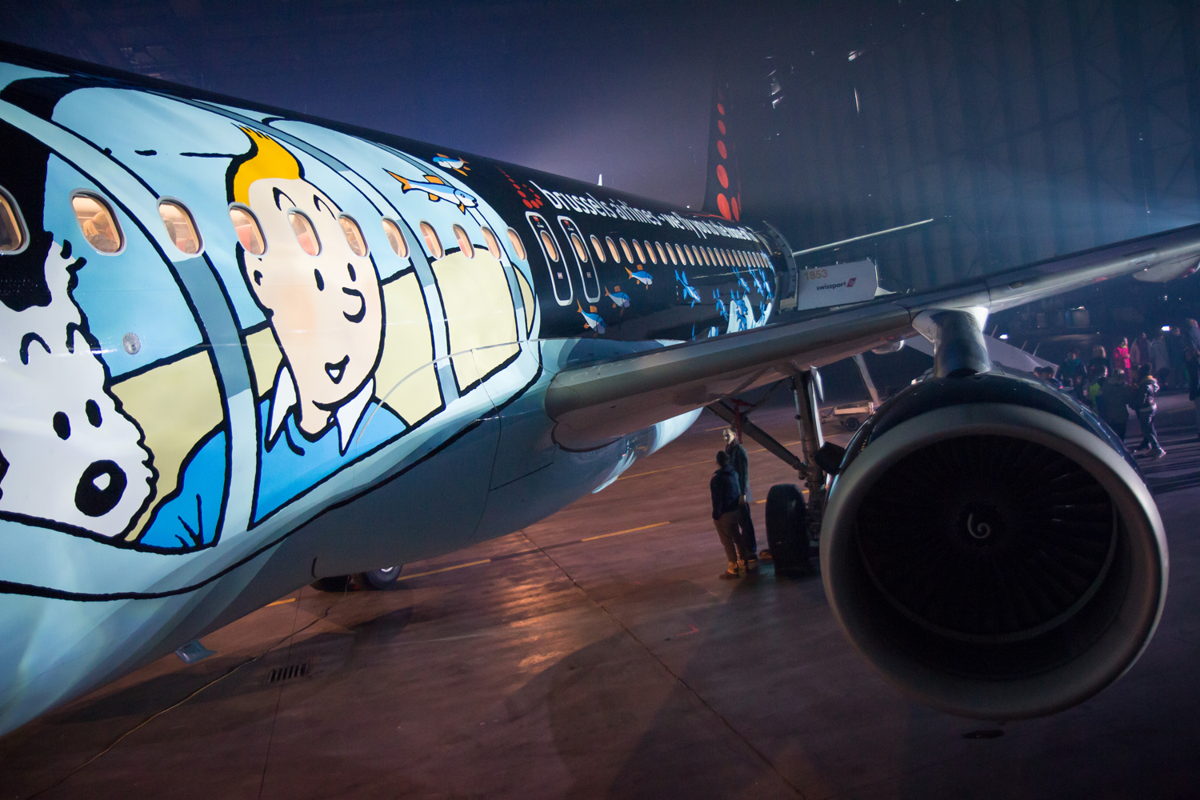 Brussels Airlines and Moulinsart create unique Tintin aircraft