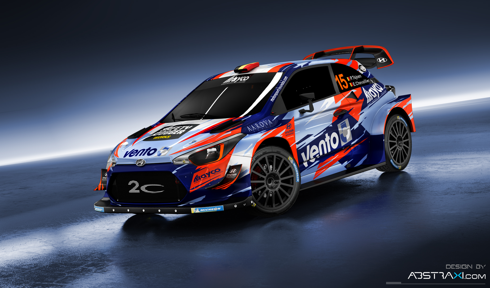 Opvallende i20 WRC in Ieper