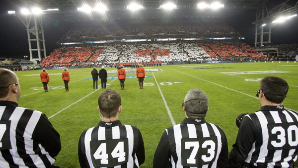 CFL OFFICIALS NAMED FOR 105TH GREY CUP PRESENTED BY SHAW