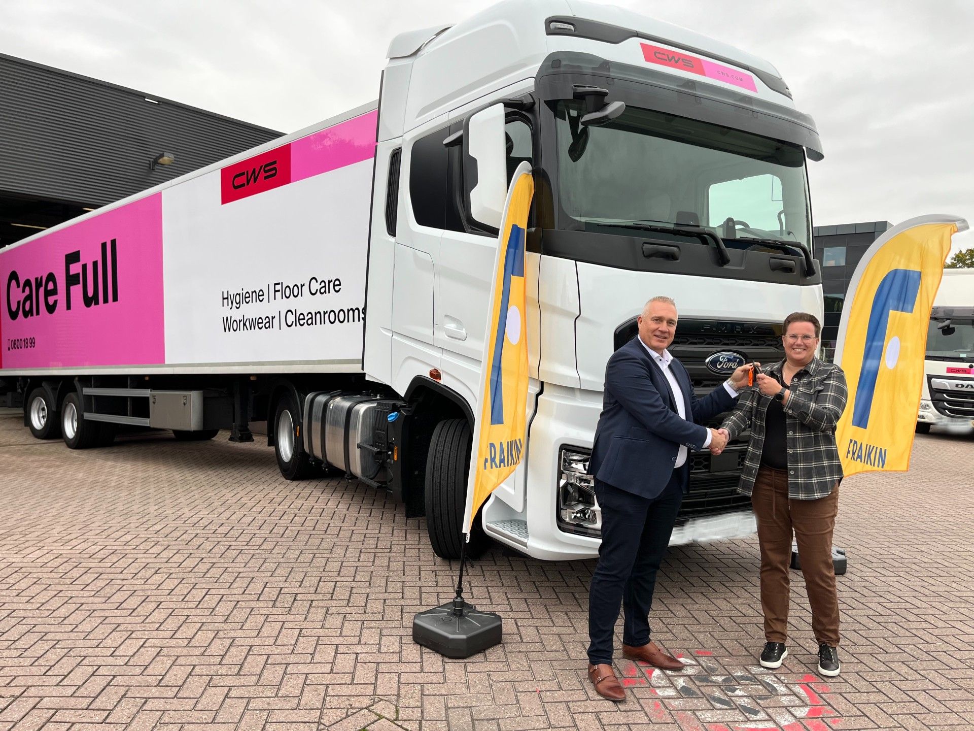 Fraikin helpt CWS aan eerste Ford F-Max trekker in Nederland