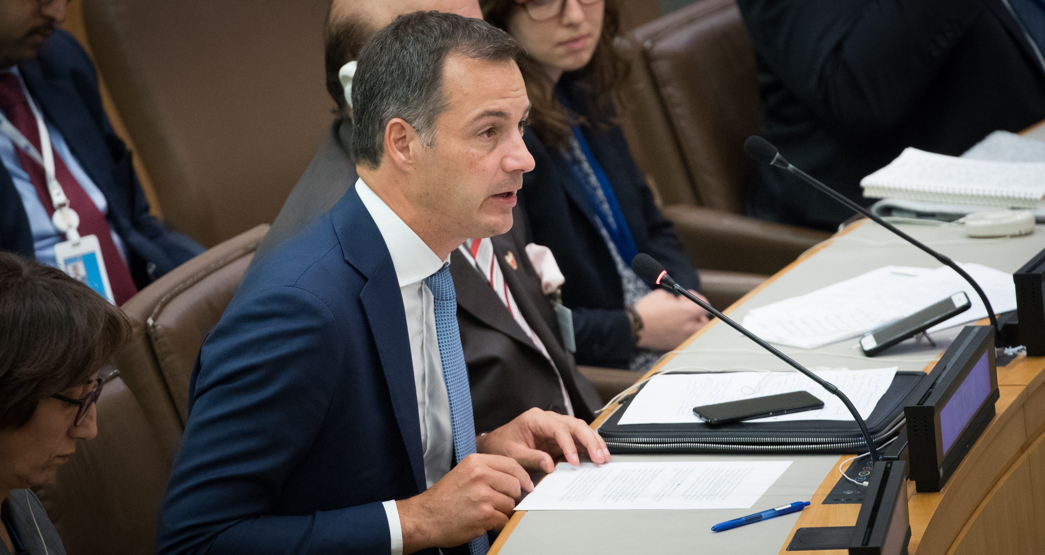 Belgian PM addresses UN: "no room for neutrality" in Ukraine war