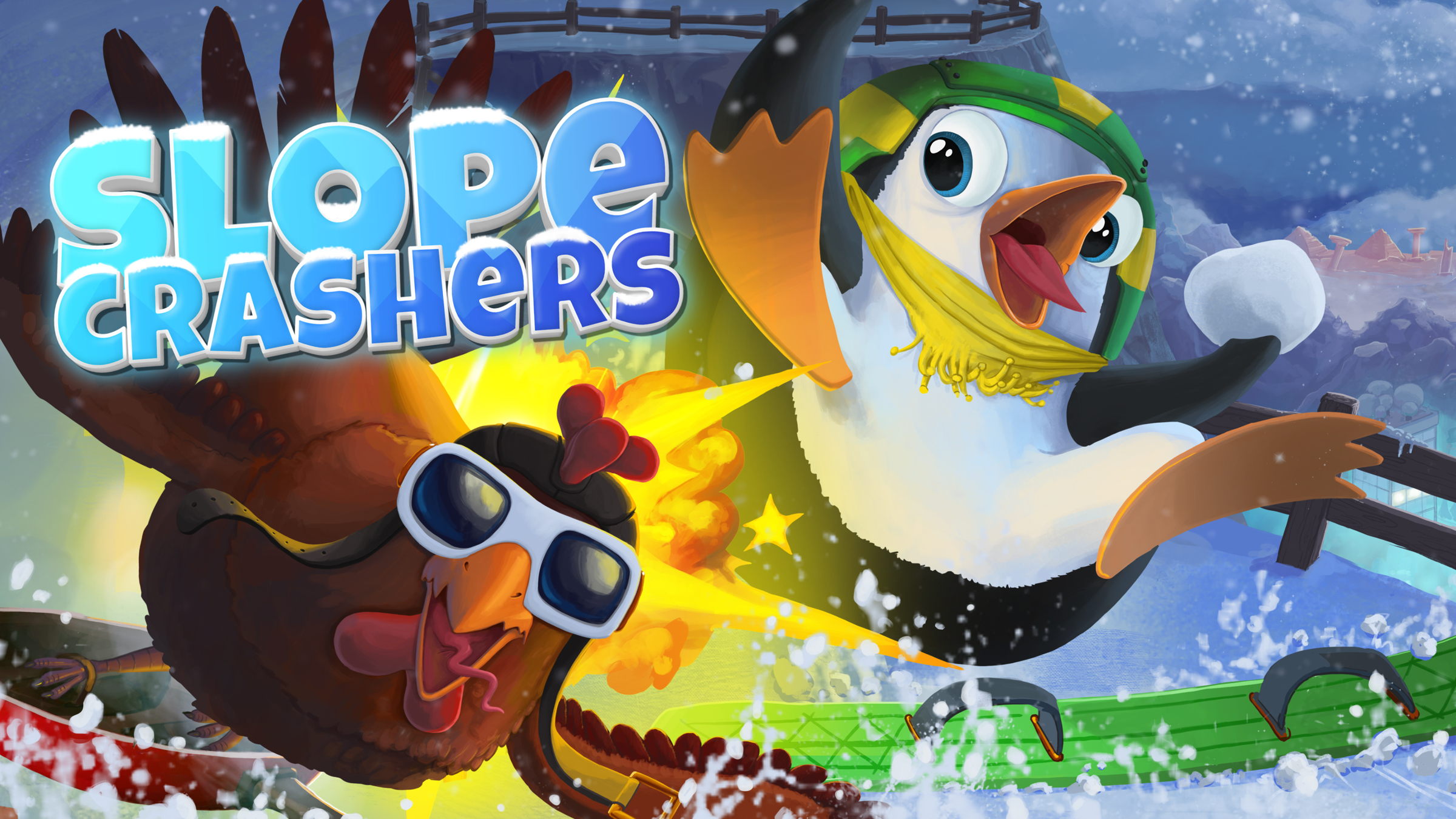 Arcade snowboard racer Slopecrashers launches Dec 4 on Steam