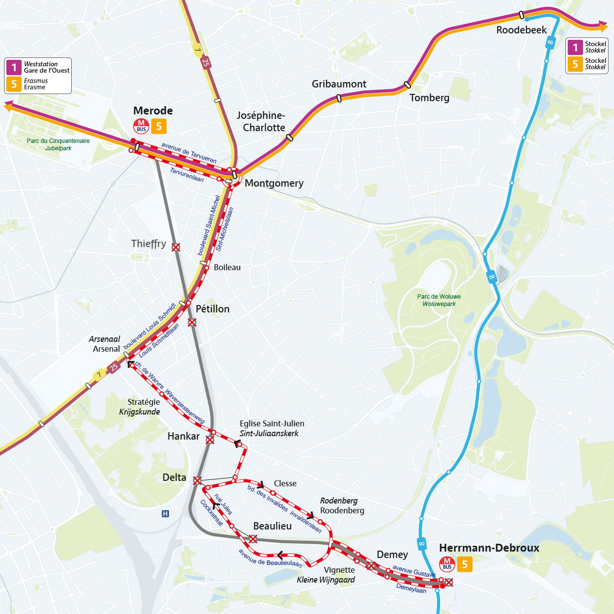 Werken in het station Pétillon: metro onderbroken op 10 en 11 september