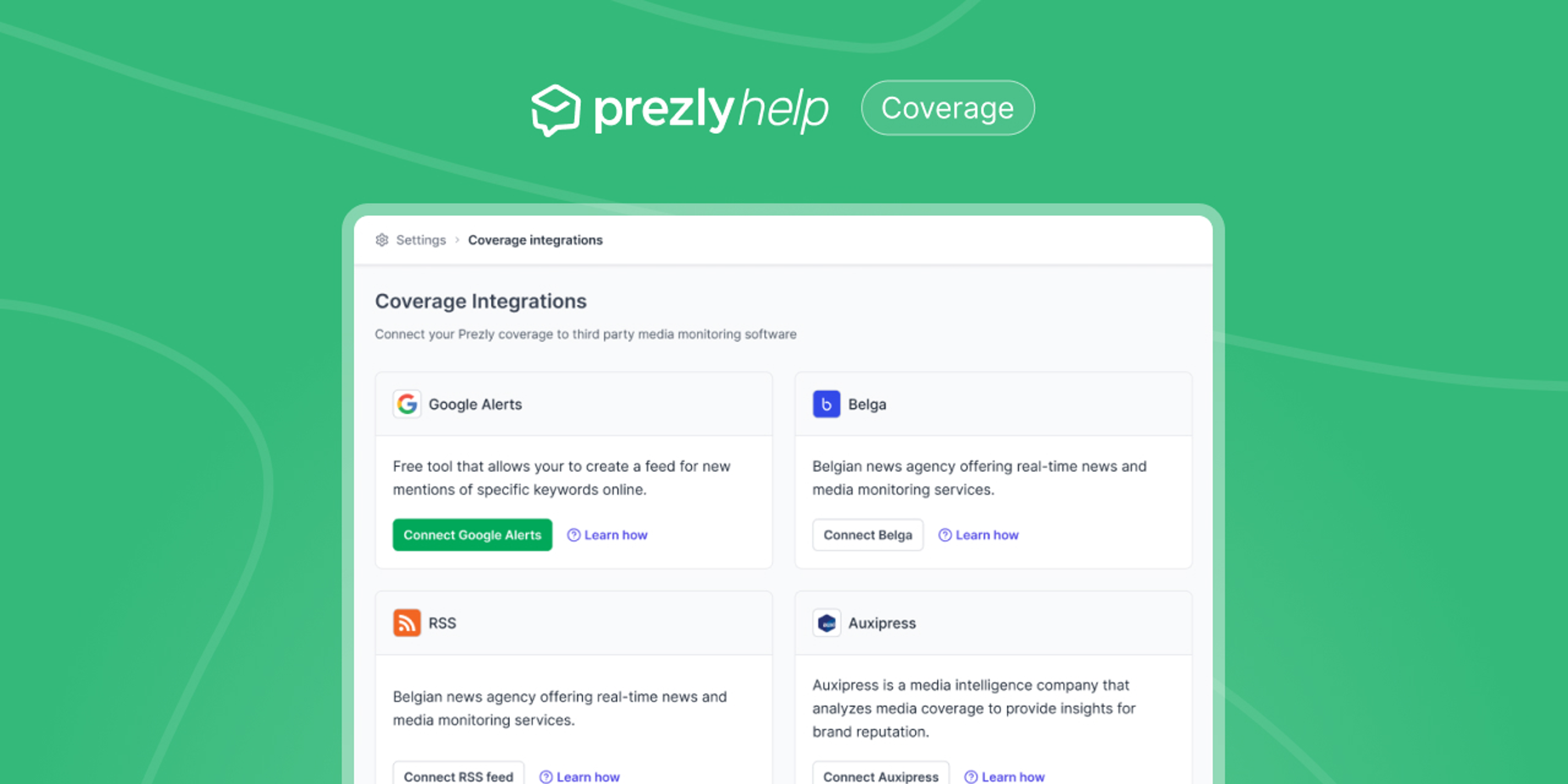 Easily integrate your media tracker with Prezly