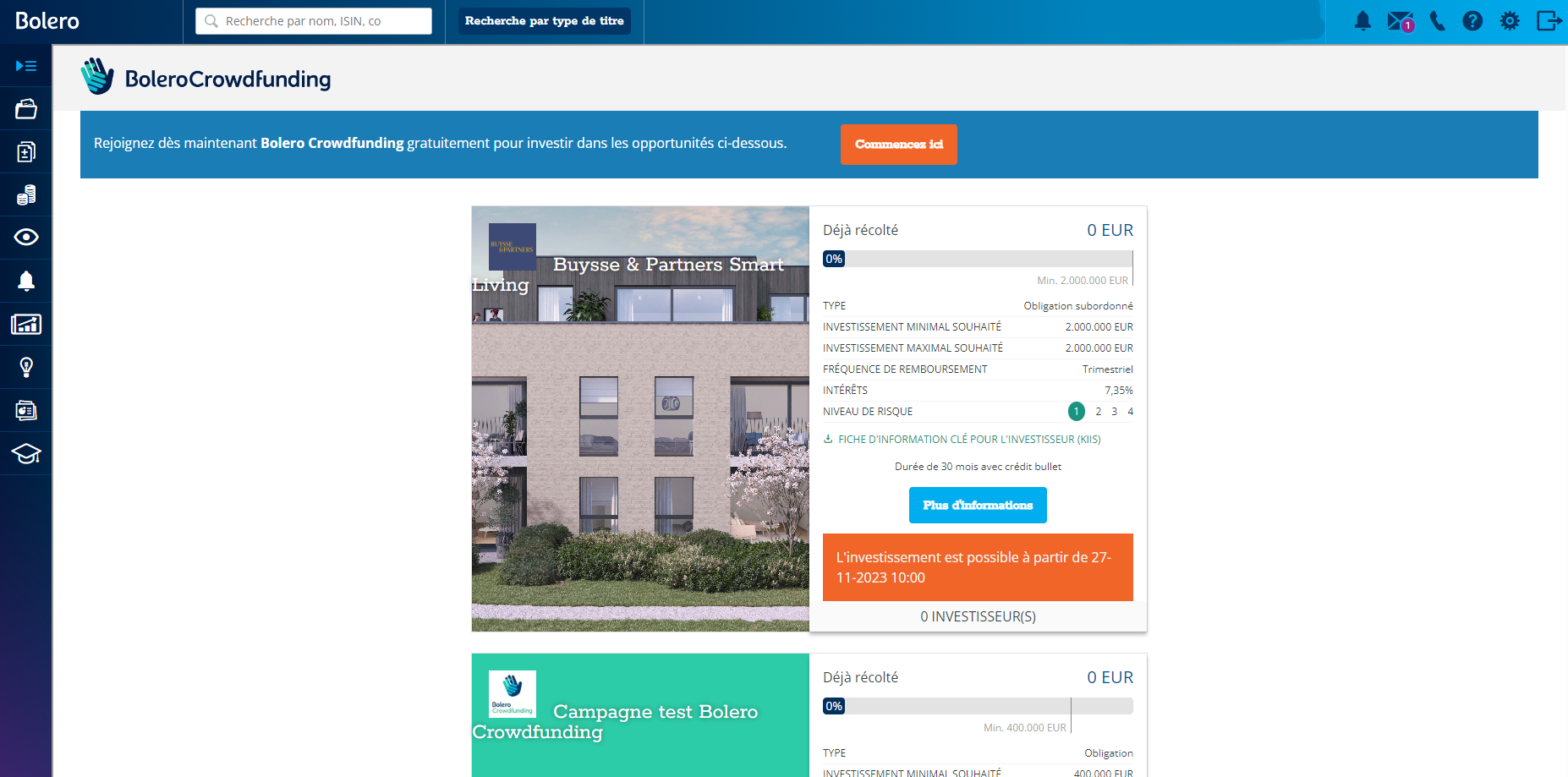 European licence for new Bolero Crowdfunding platform