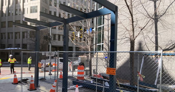 Shelter Installation at Ross Street Station to Continue Next Week
