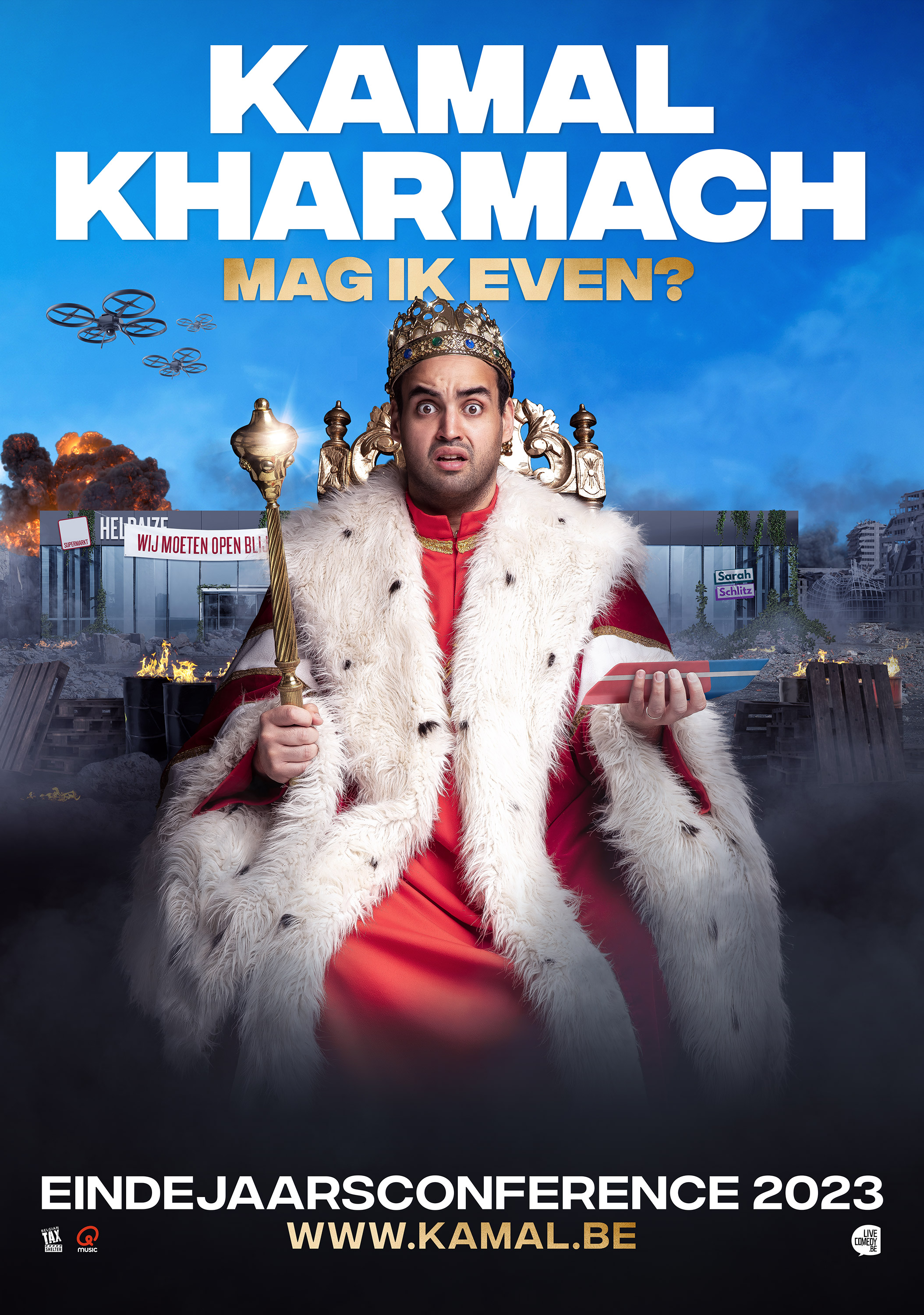 Kamal Kharmach kondigt nieuwe tournee aan met 'Mag ik even? 2023'