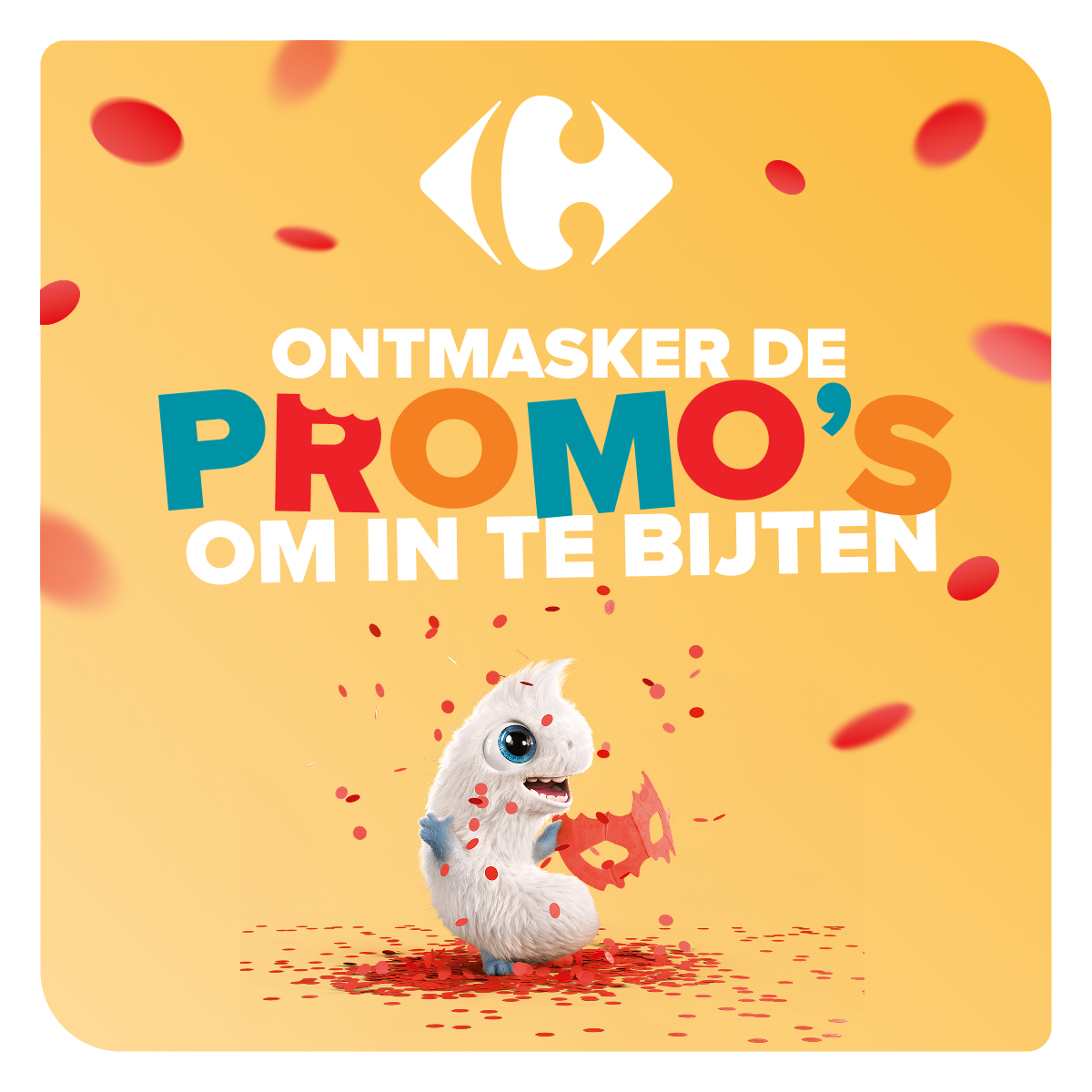 Carrefour viert carnaval met campagne "Ontmasker de promo's om in te ...