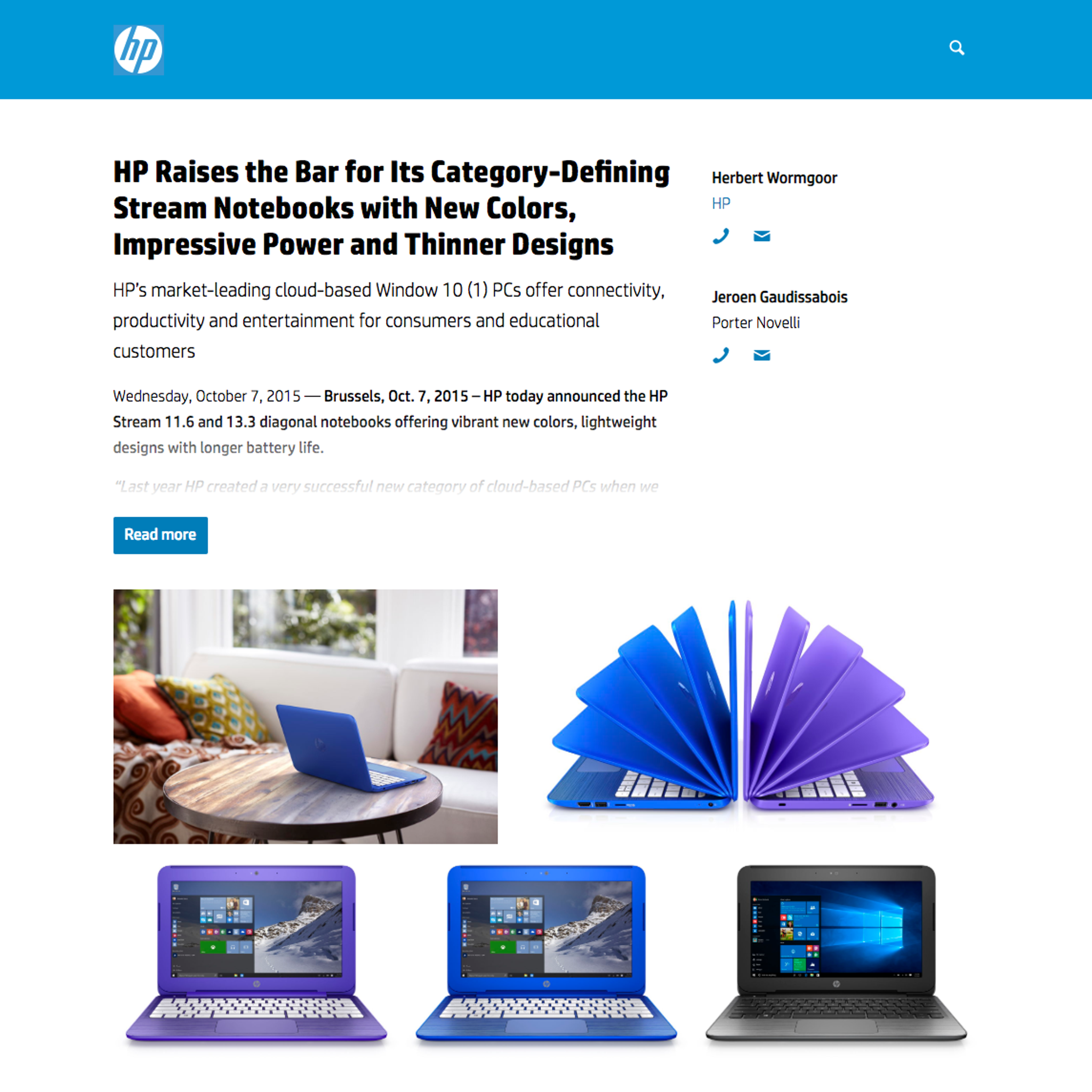 Technology Product Announcement Example HP technology-product-announcement-example-hp