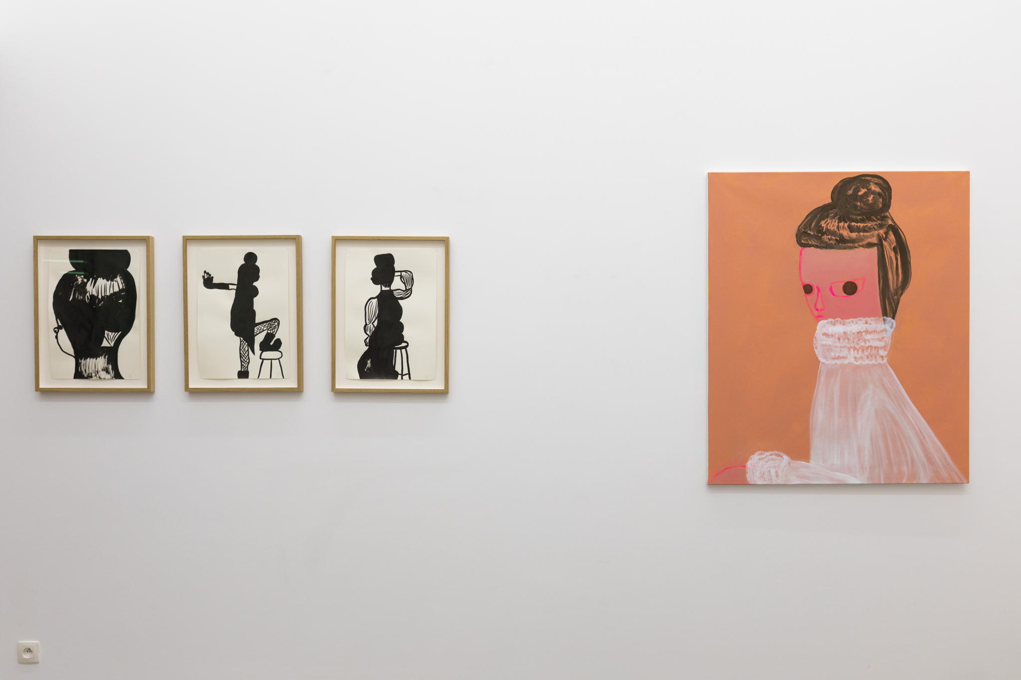 Christina Zimpel exhibits her parade of prancing women at Schönfeld ...