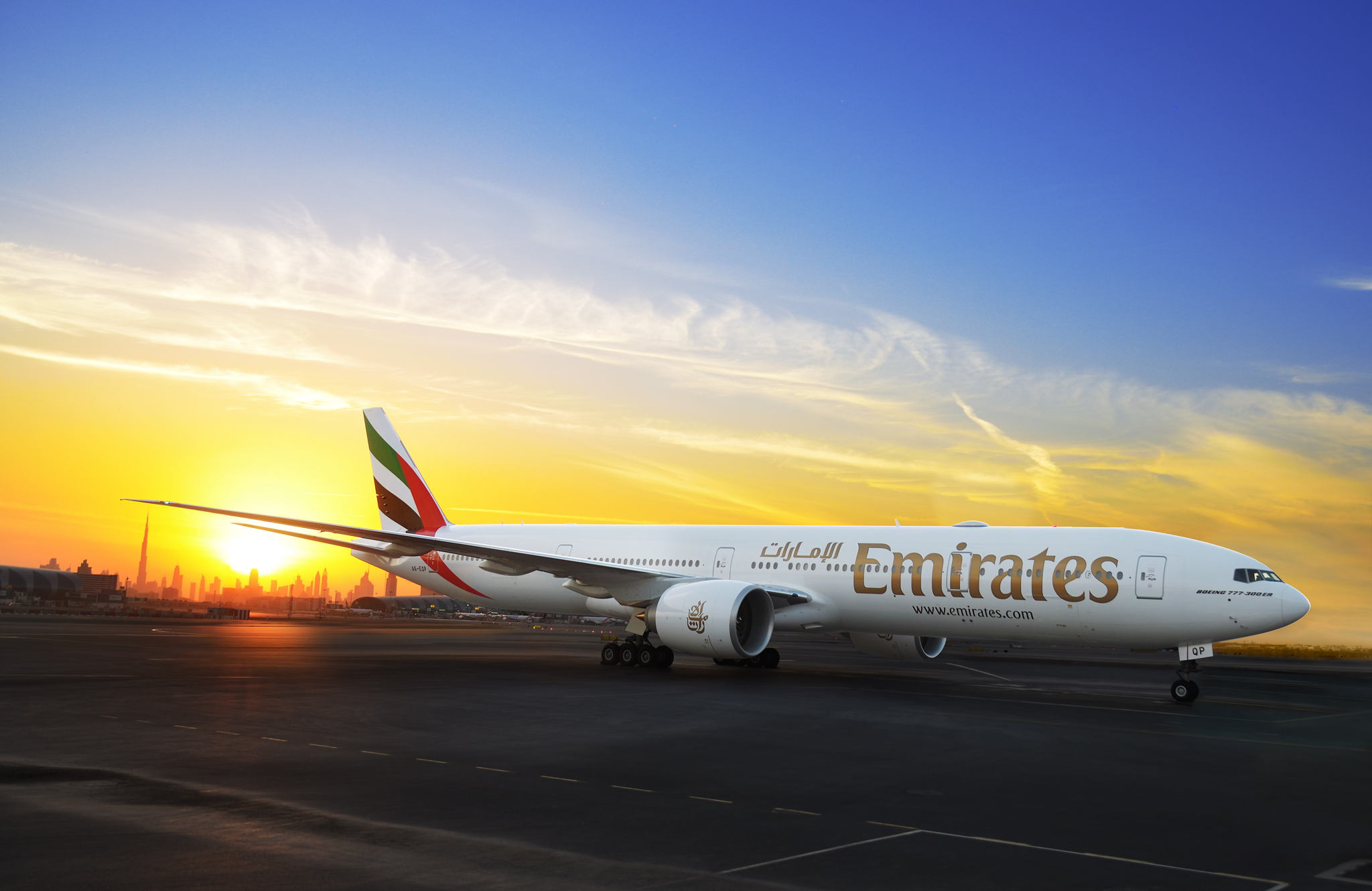 Emirates takes delivery of its last Boeing 777-300ER aircraft. Emirates