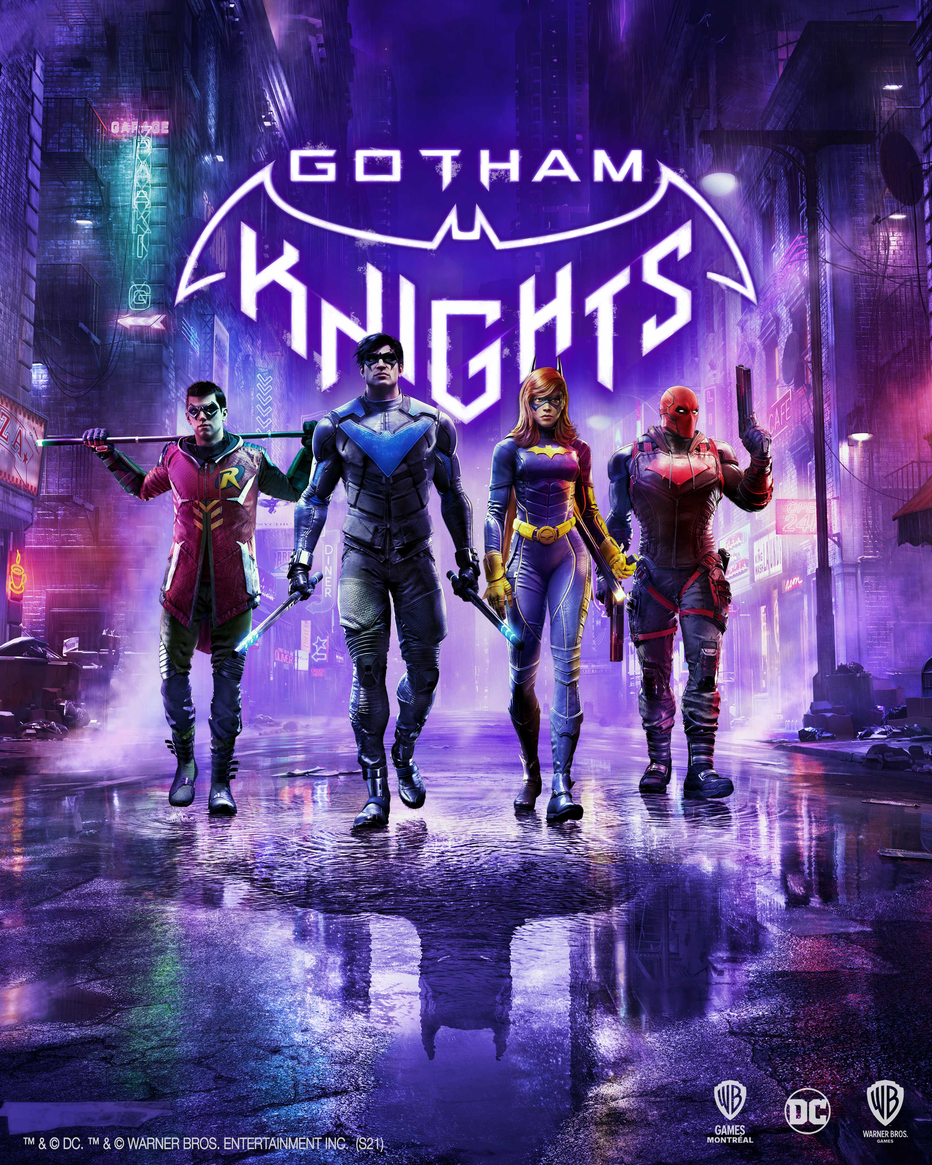 Warner Bros. Games et DC révèlent le Key Art officiel de Gotham Knights.