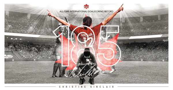 Simply the greatest: Christine Sinclair breaks world record for ...