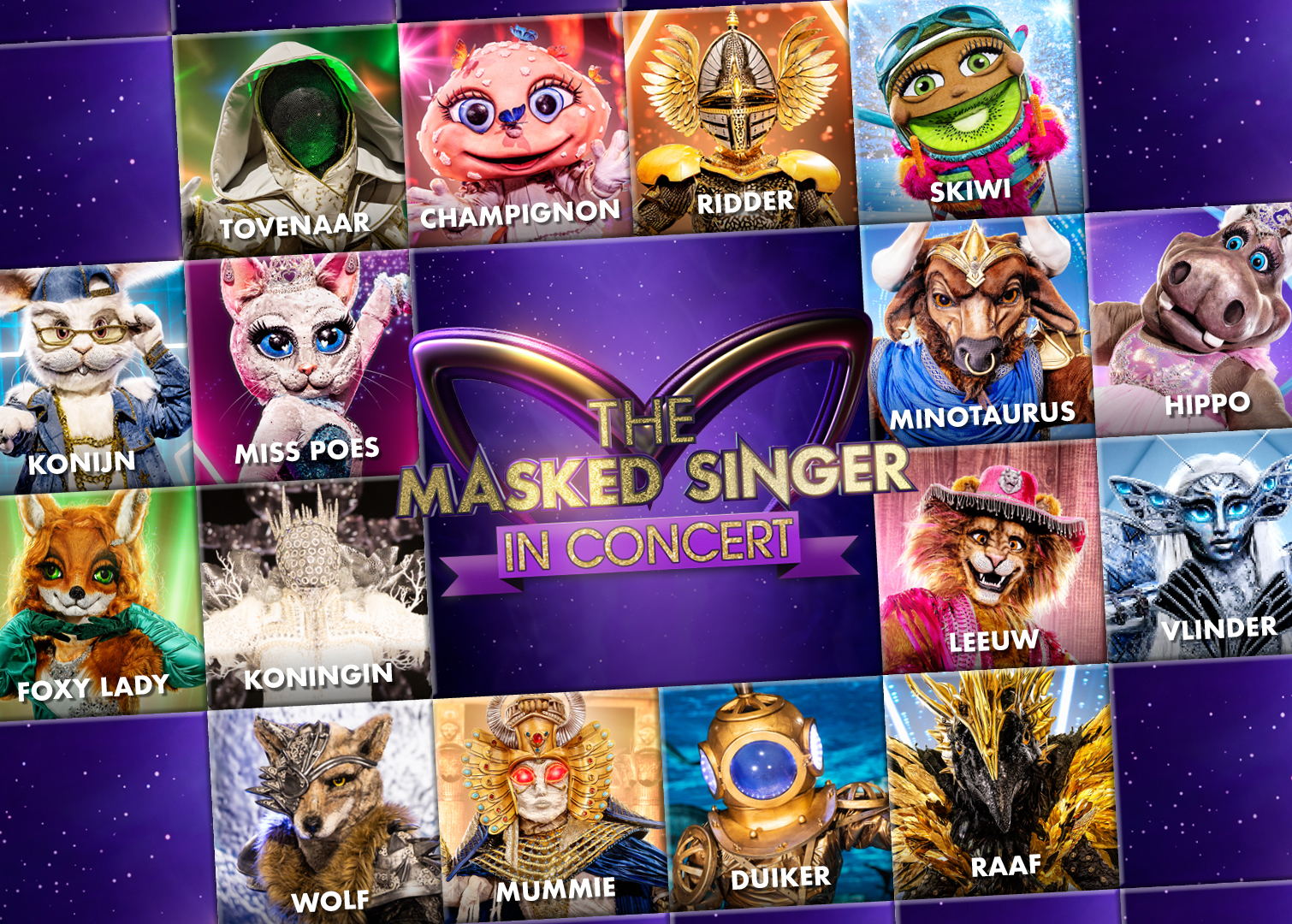 Van Tovenaar tot Konijn: dit is de volledige line-up voor The Masked ...