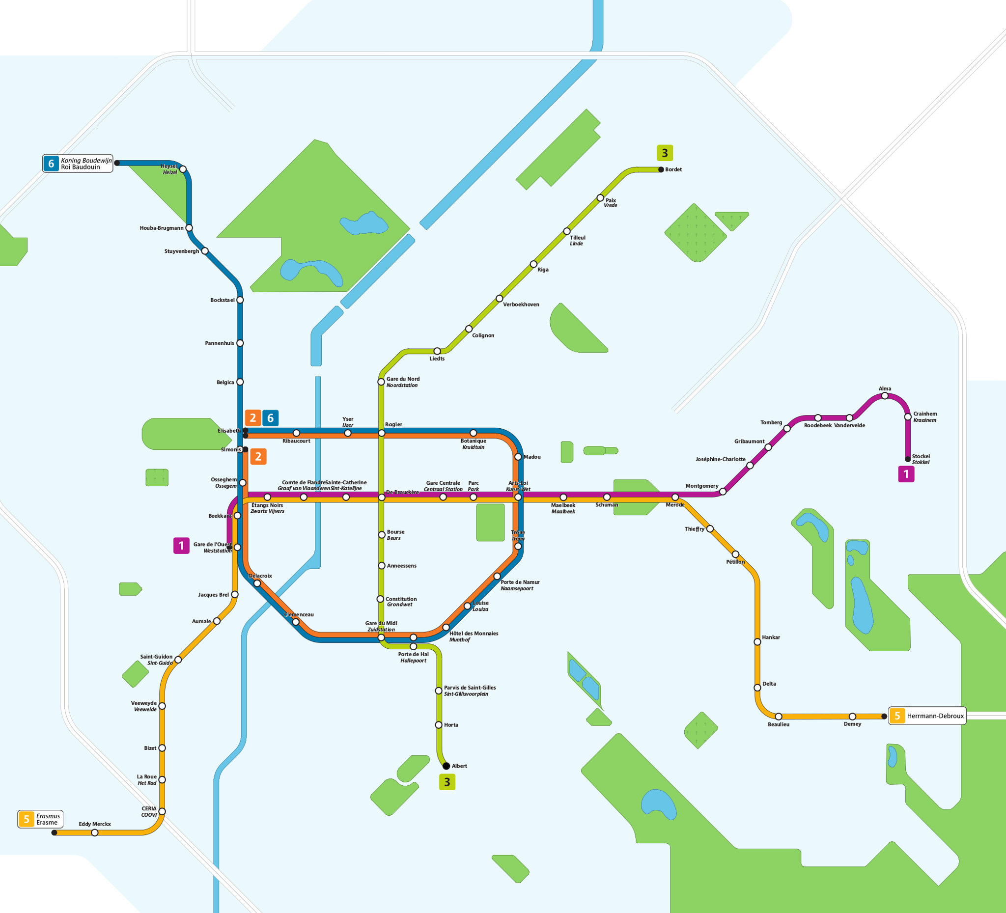 Nieuwe metrolijn tussen Evere en Vorst definitief op de rails