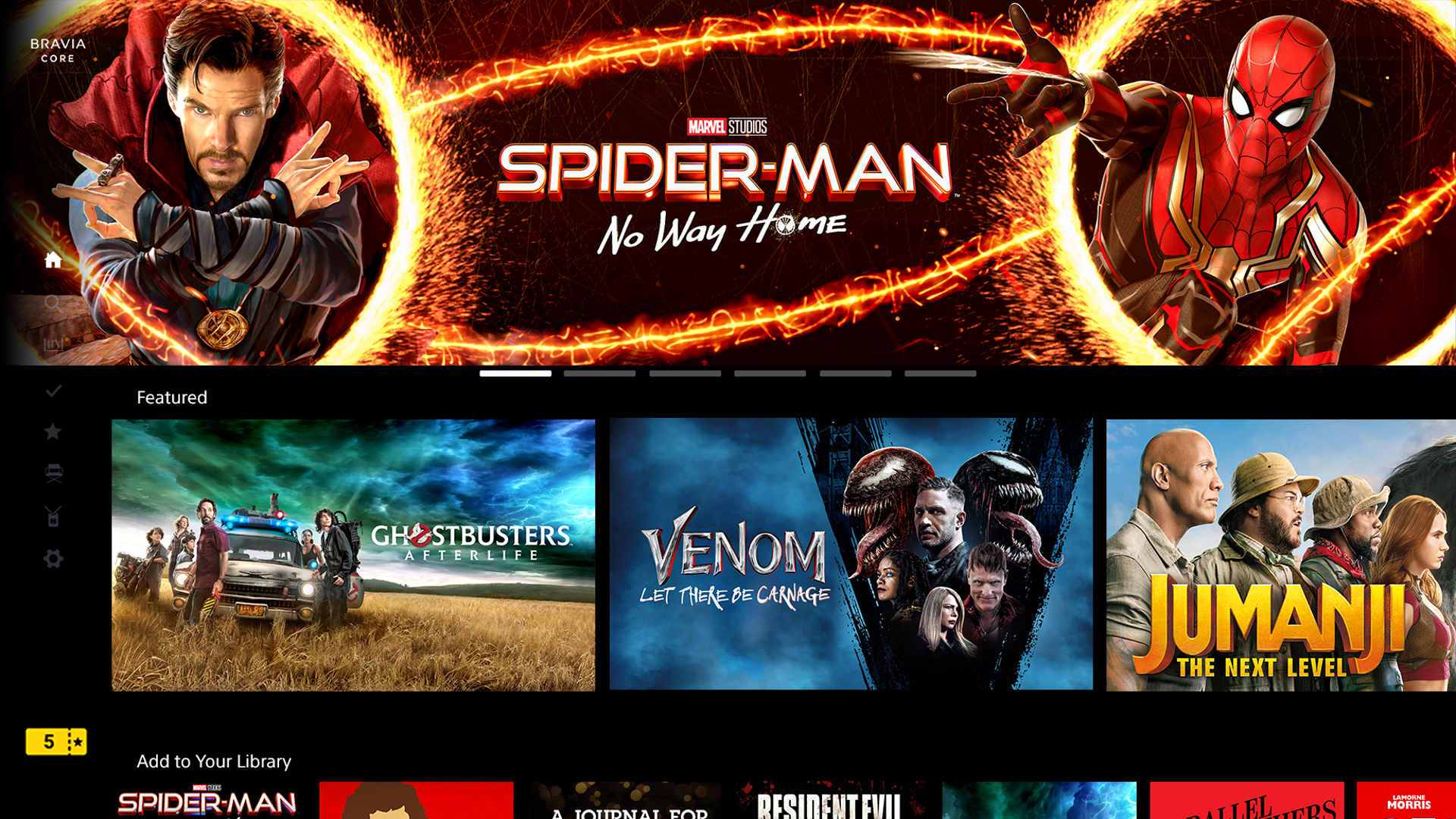 BRAVIA CORE – Sony’s exclusive movie app– provides BRAVIA XR TV owners ...