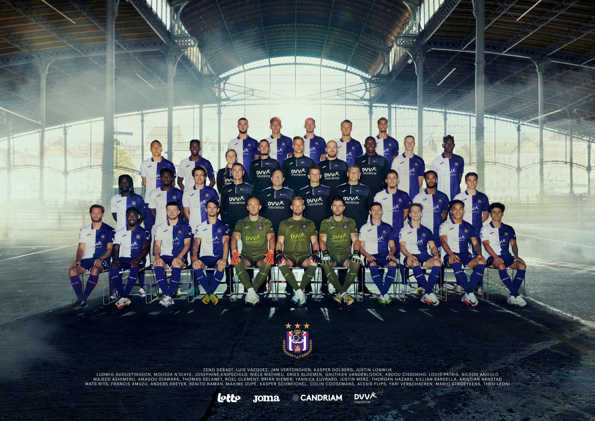 RSCA shoots its official team picture at Abbatoir in Brussels