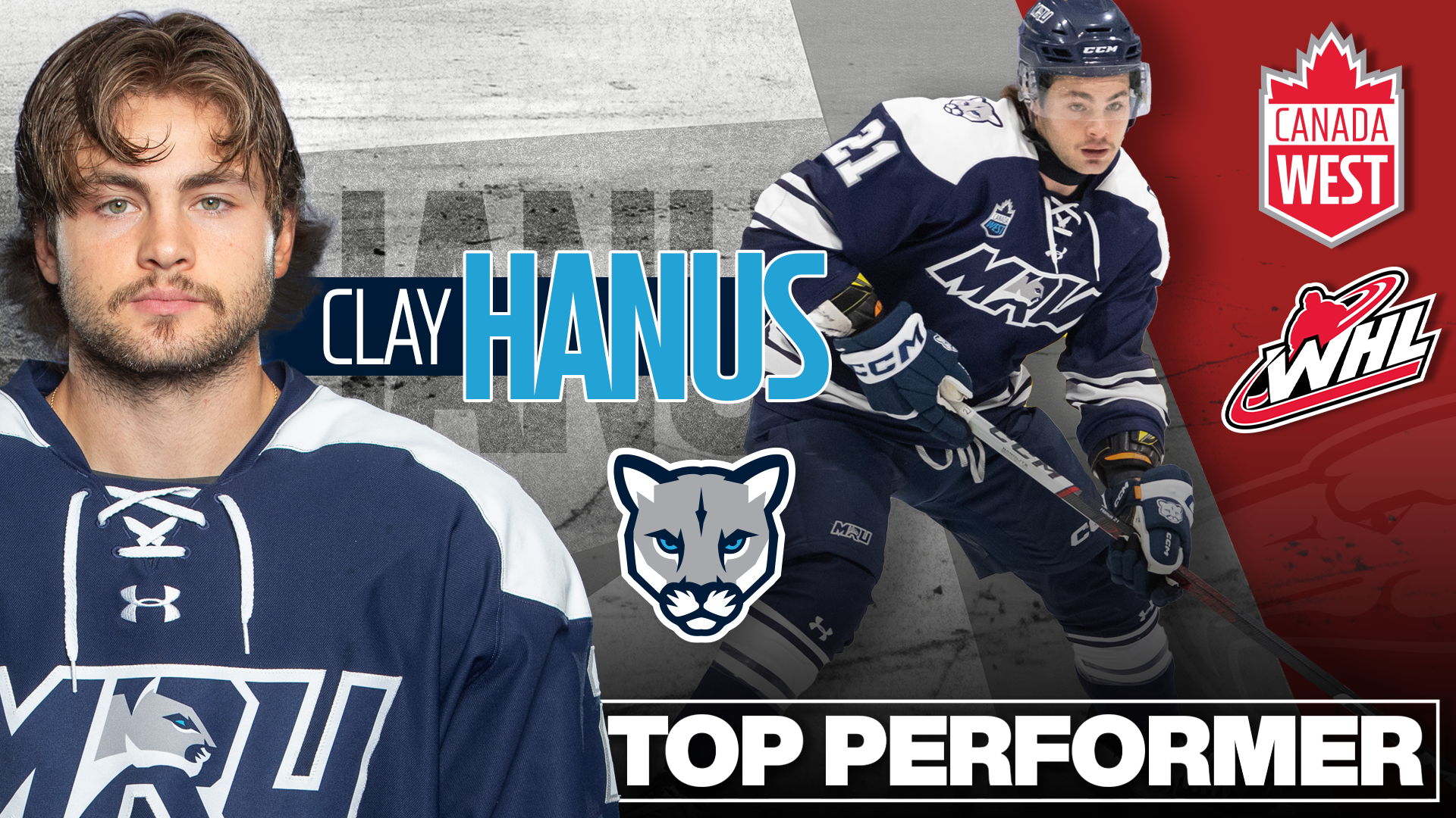 Clay Hanus named 2024-25 CW/WHL Top Performer