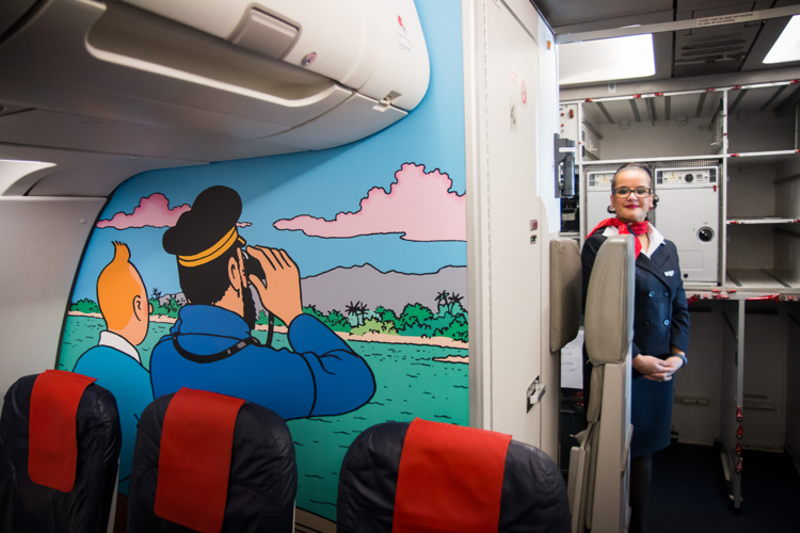 Brussels Airlines and Moulinsart create unique Tintin aircraft