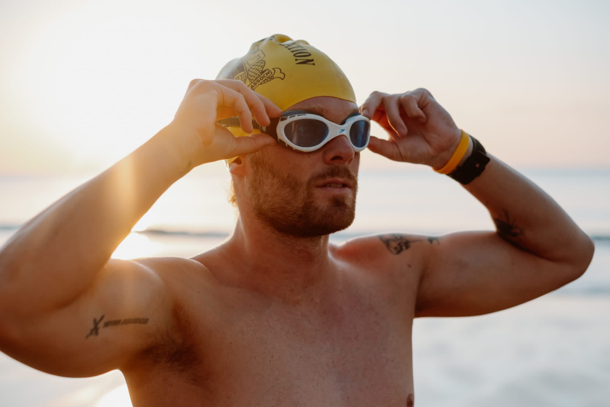 Matthieu Bonne begonnen aan wereldrecordpoging openwaterzwemmen - LAGO