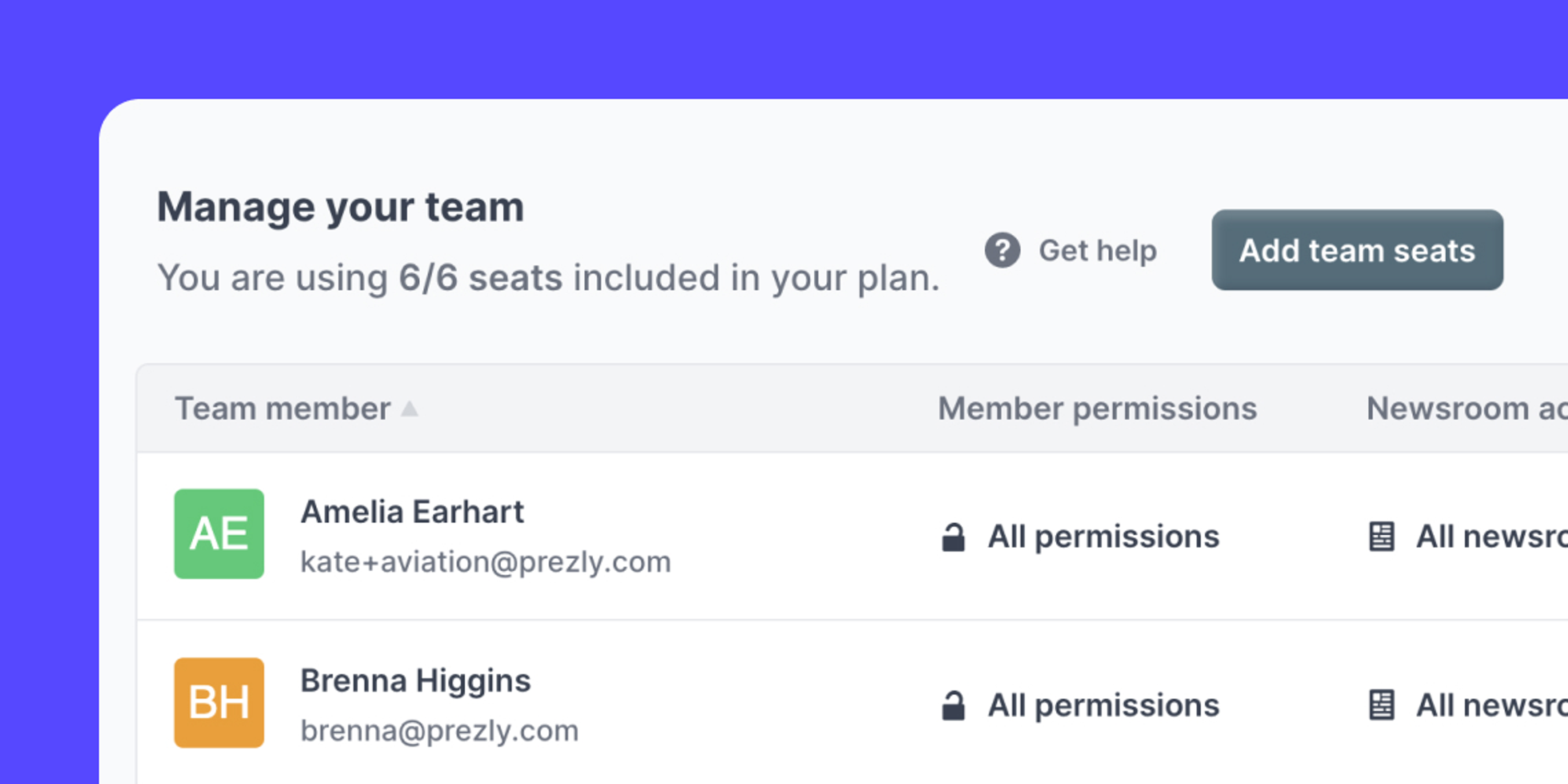Invite & manage team members | Prezly Help Center