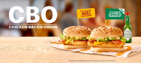 McDonald's® lance un CBO épicé à la sauce Jalapeño de TABASCO®