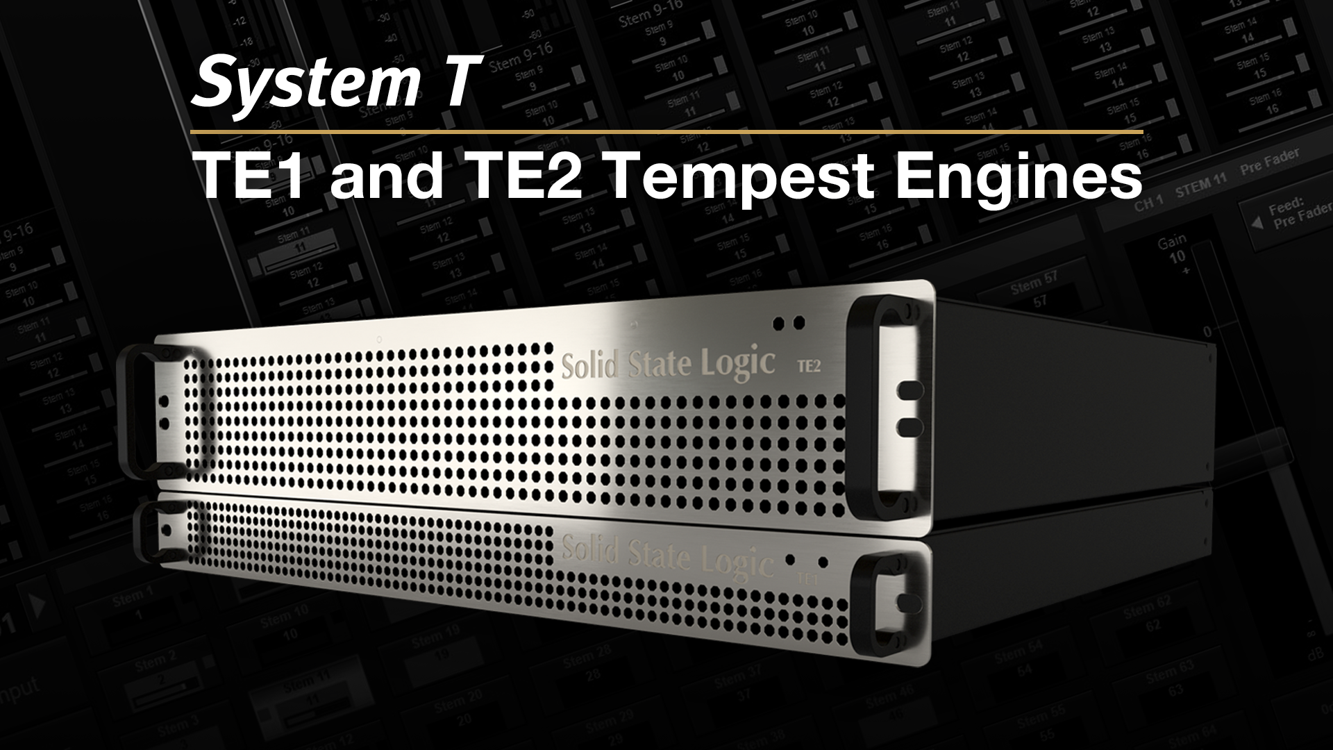 Solid State Logic Showcasing Latest TE1 and TE2 DSP Engines and Remote ...