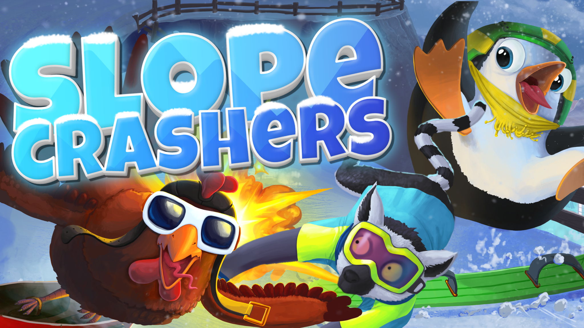 Arcade snowboard racer Slopecrashers available now on Steam