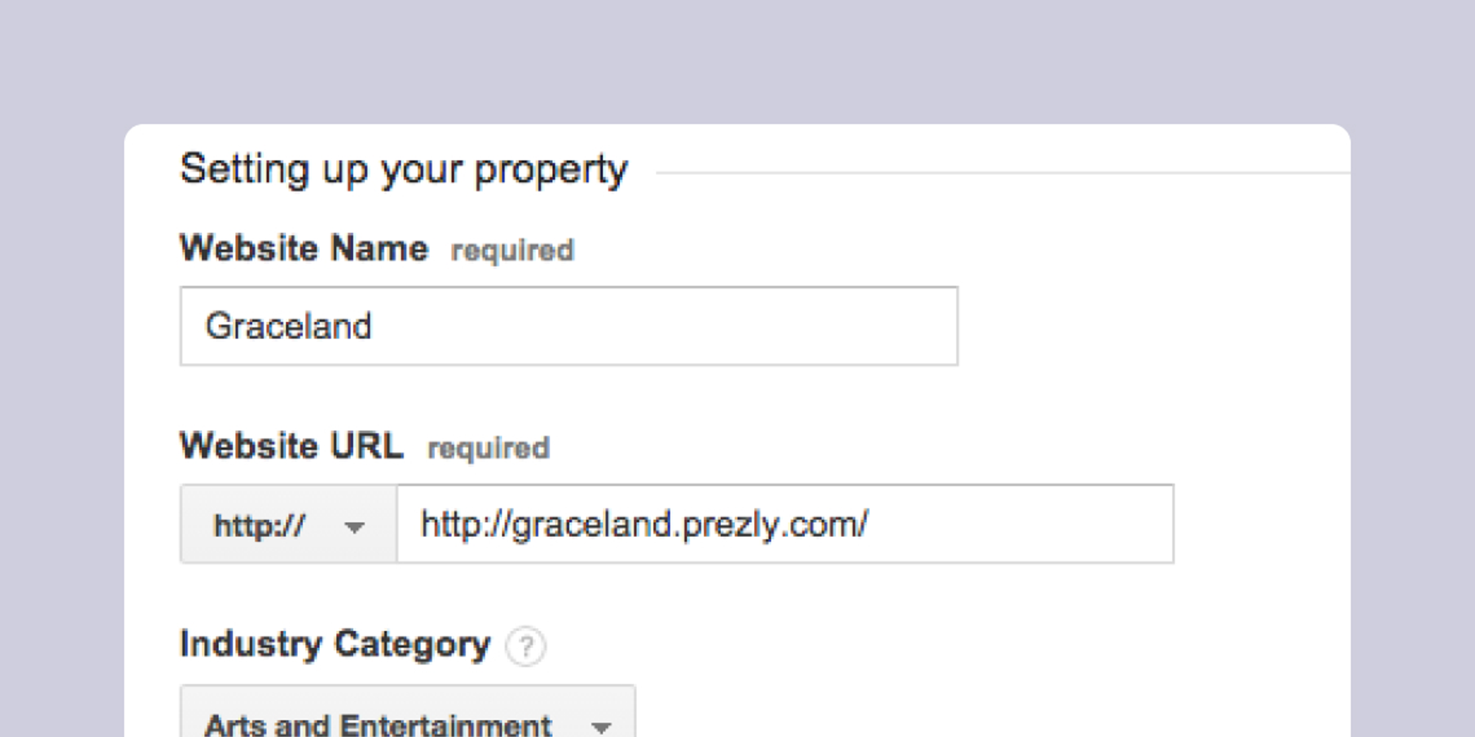 Set up Google Analytics tracking for your site