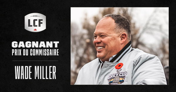 Wade Miller reçoit le Prix du commissaire