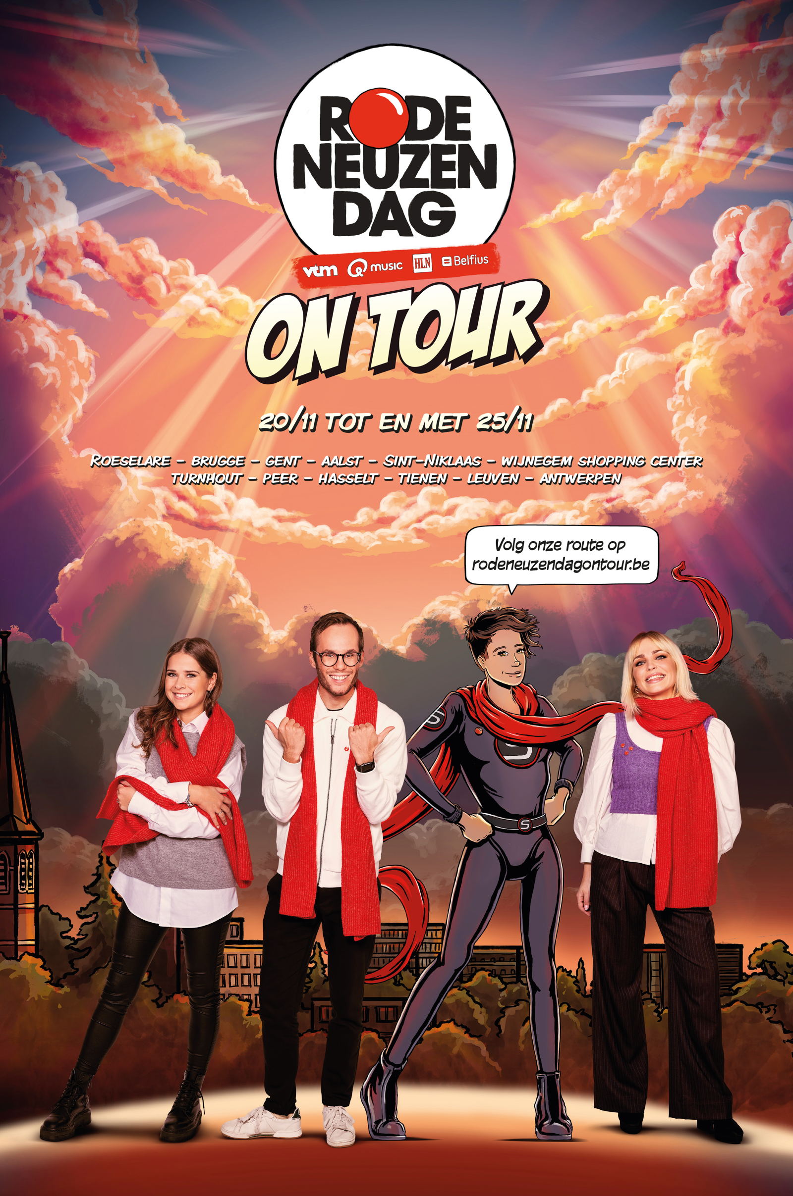 Rode Neuzen Dag On Tour stuurt gigantische Rode Neus op pad door heel ...