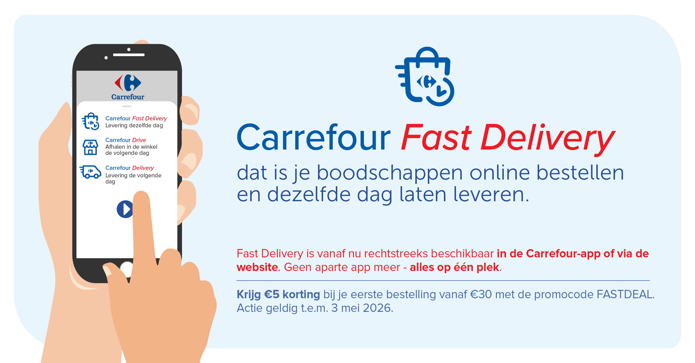 Carrefour integreert Fast Delivery in app en webshop: online winkelen ...