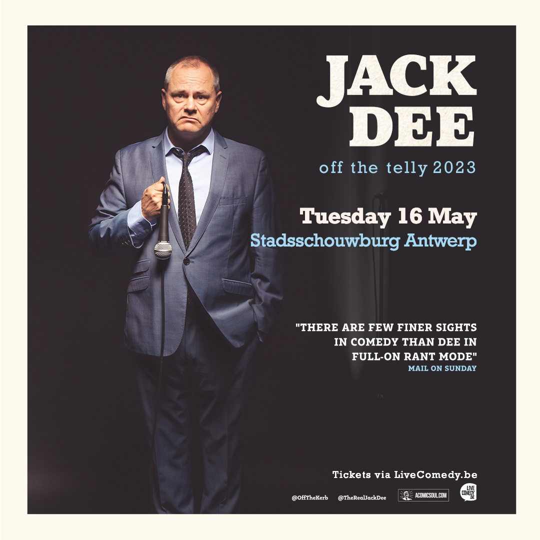 Comedian Jack Dee treedt op in Antwerpen in 2023