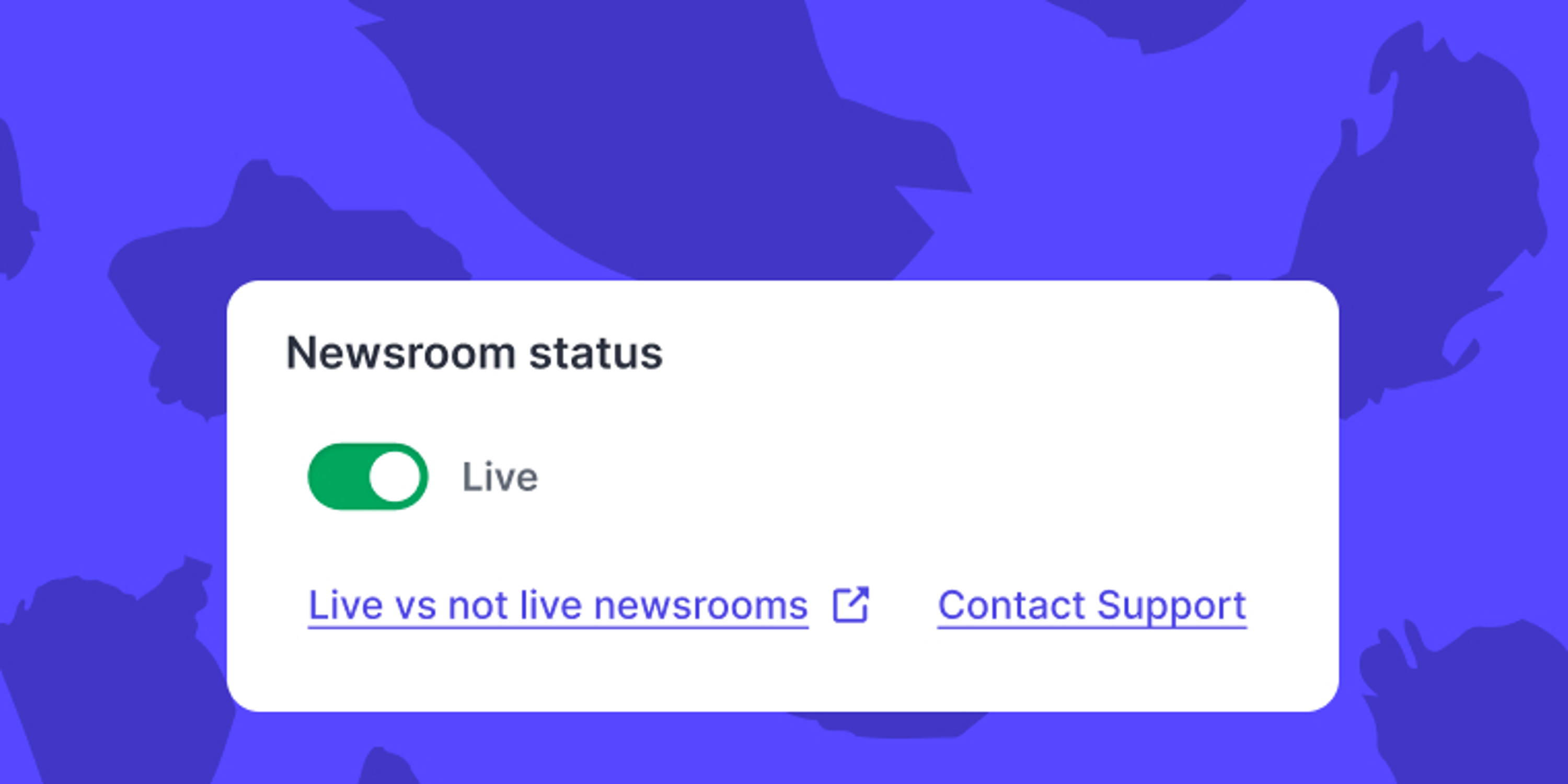 Site status: 'Live' and 'Non-live' | Help Section