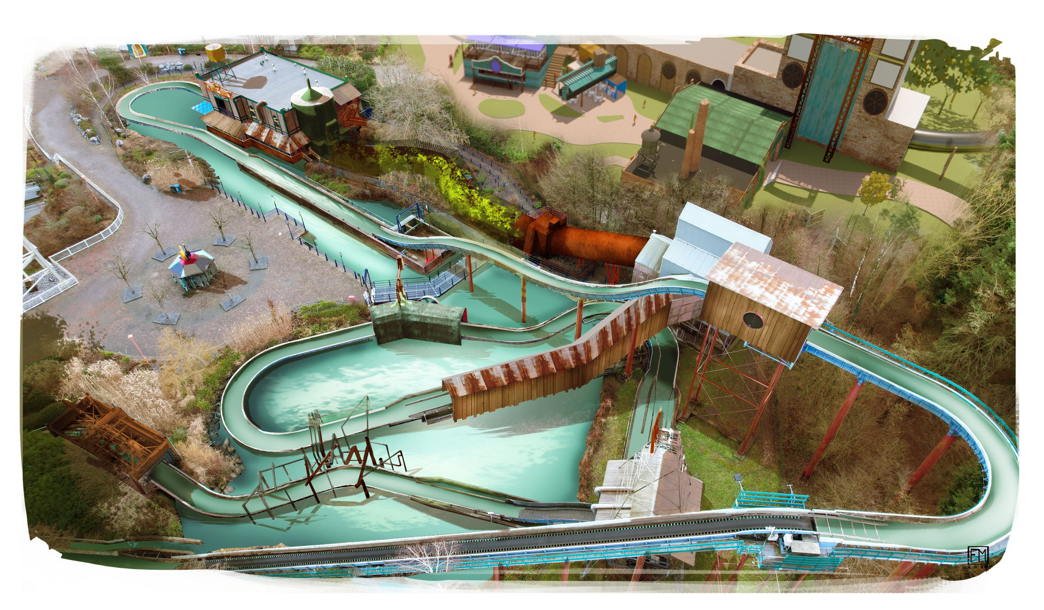 À Walibi Belgium, Mecalodon jaillit des eaux de Dock World